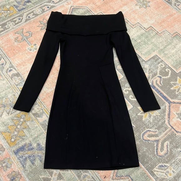 French Connection | Dresses | French Connection Off The Shoulder Black ...